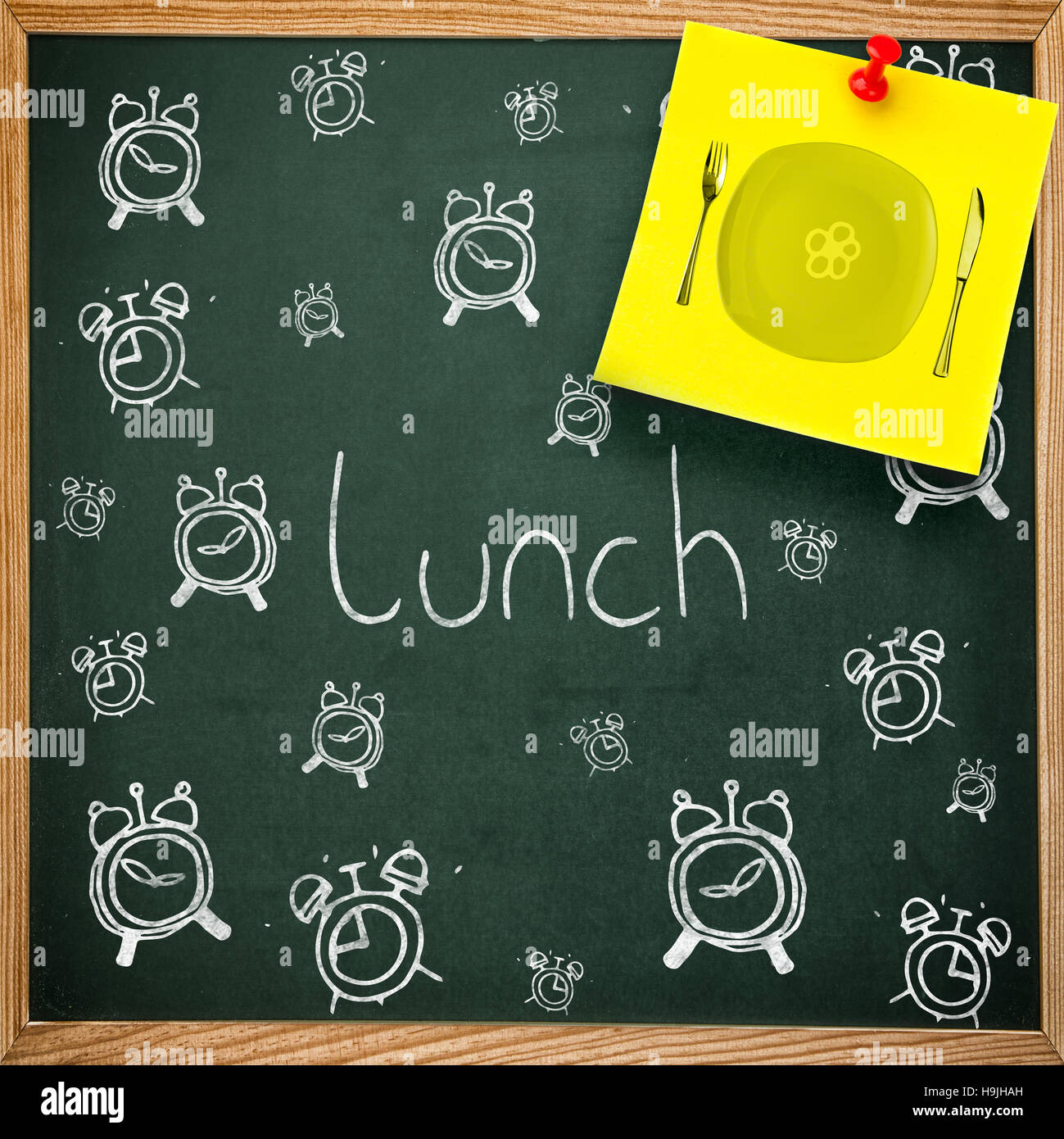 Composite image of lunch doodle Stock Photo - Alamy