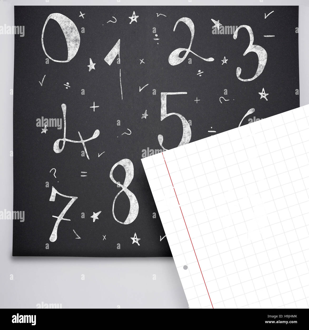 Numbers drawn hi-res stock photography and images - Alamy