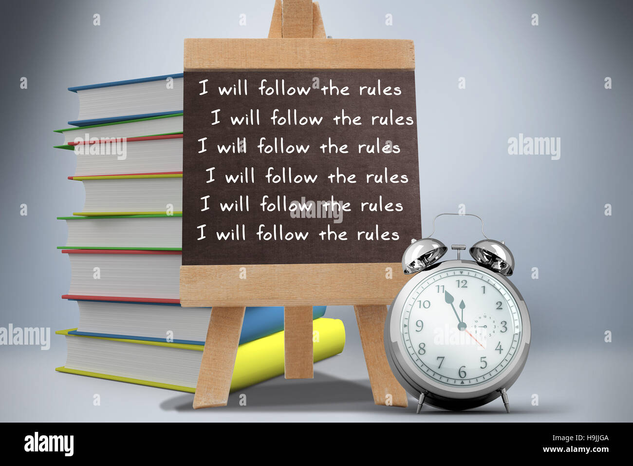 Composite image of punishment lines Stock Photo - Alamy