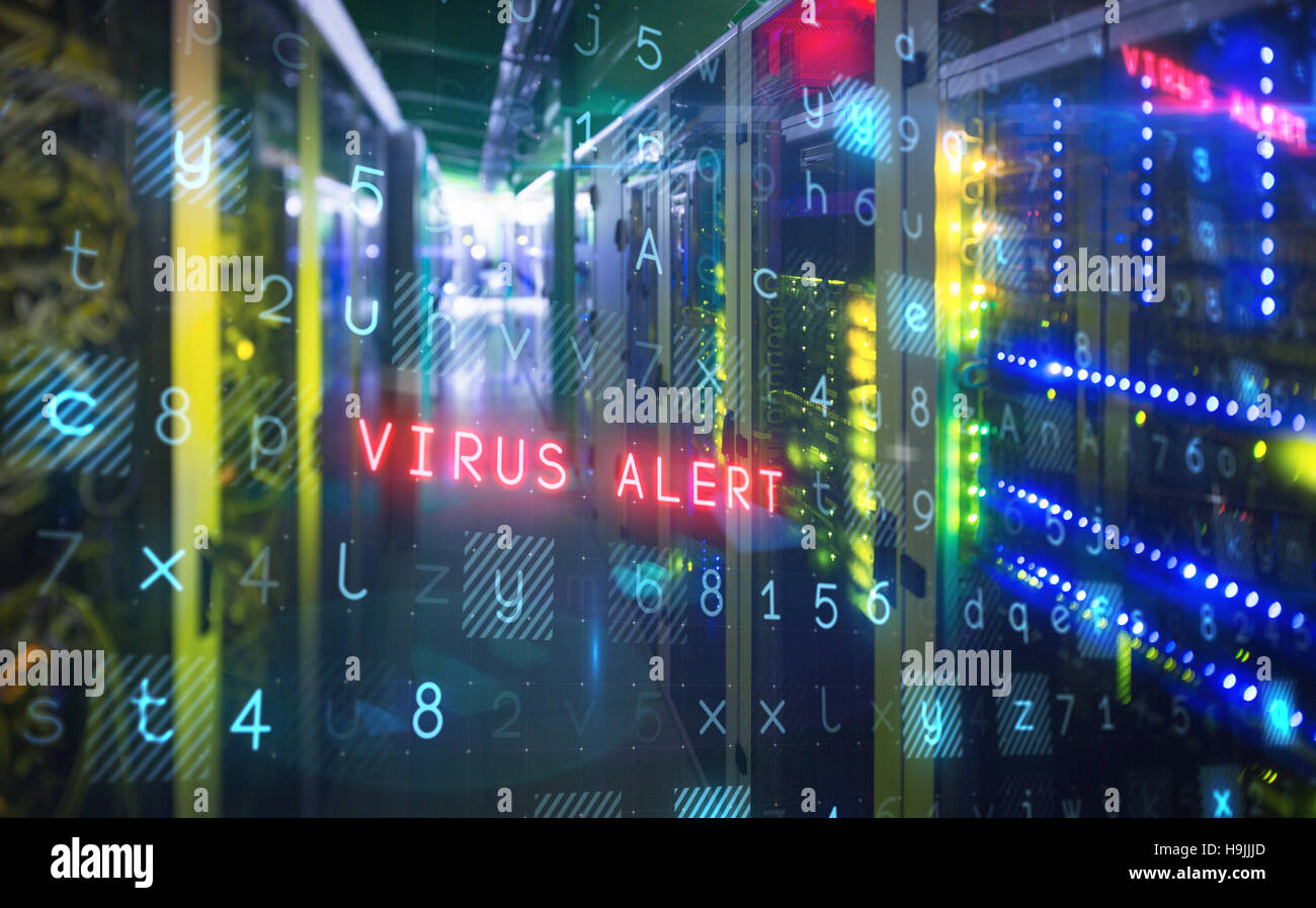 Composite image of virus background Stock Photo - Alamy