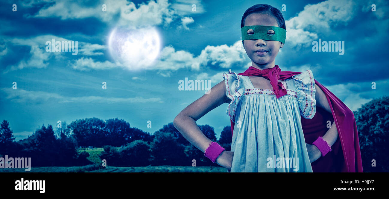 Girl in cape and mask hi-res stock photography and images - Alamy