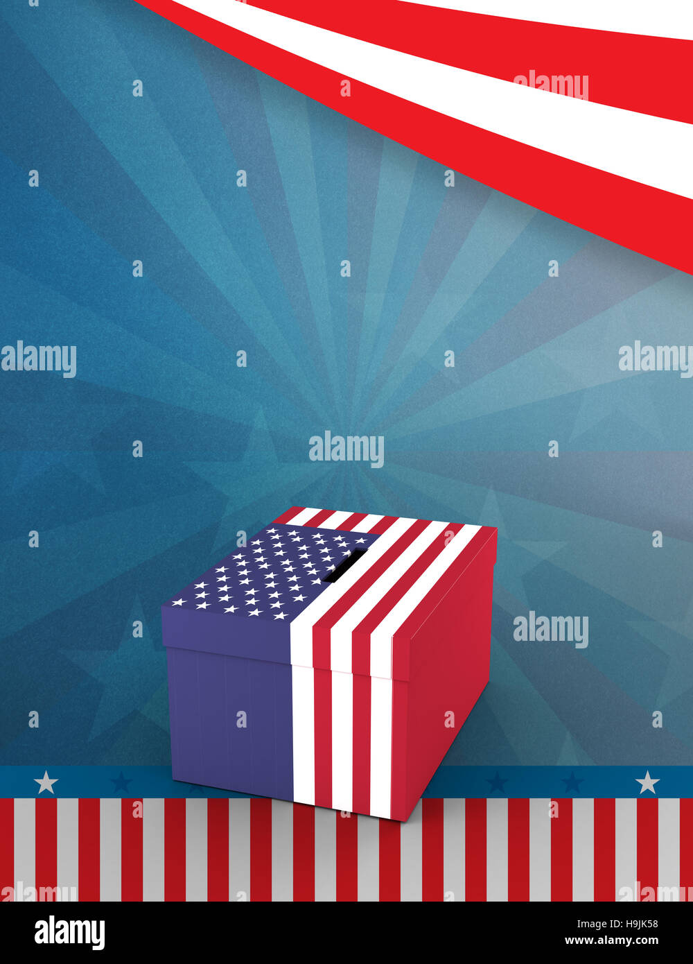 American flag clip art hi-res stock photography and images - Alamy