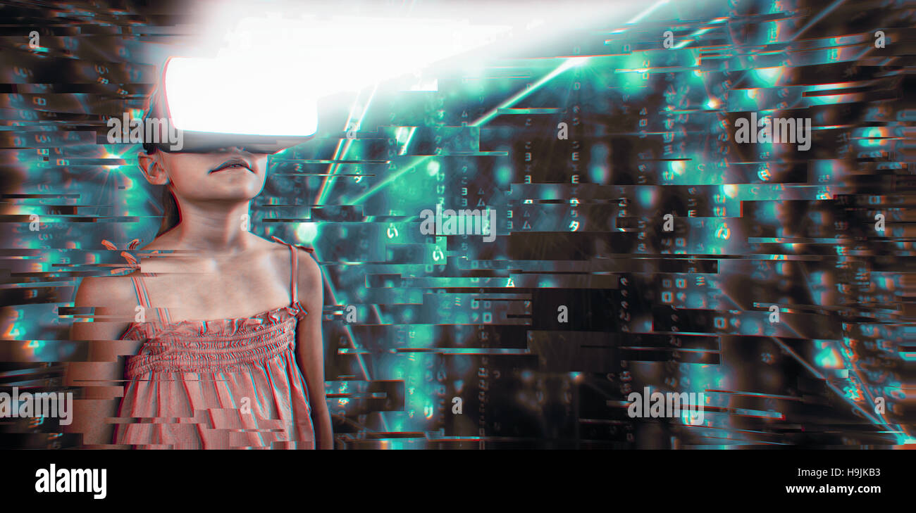 Cute girl wearing augmented hi-res stock photography and images - Alamy