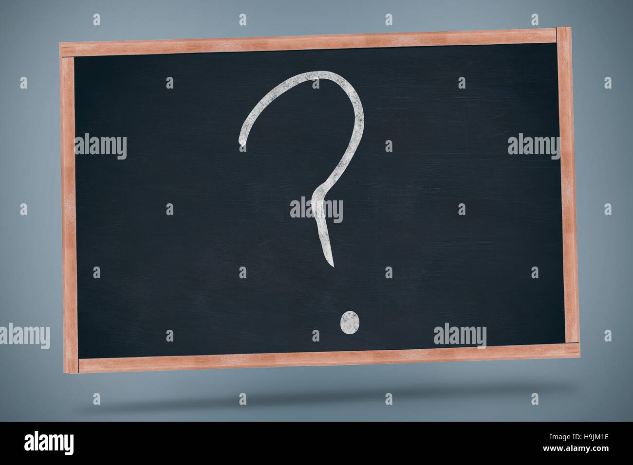Composite image of black question mark drawing Stock Photo - Alamy