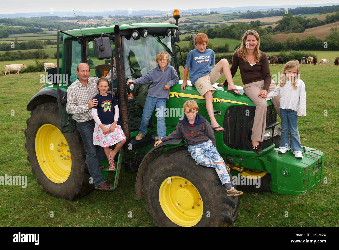 Tractor Ted creator David Horler on his farm in Somerset with some of ...