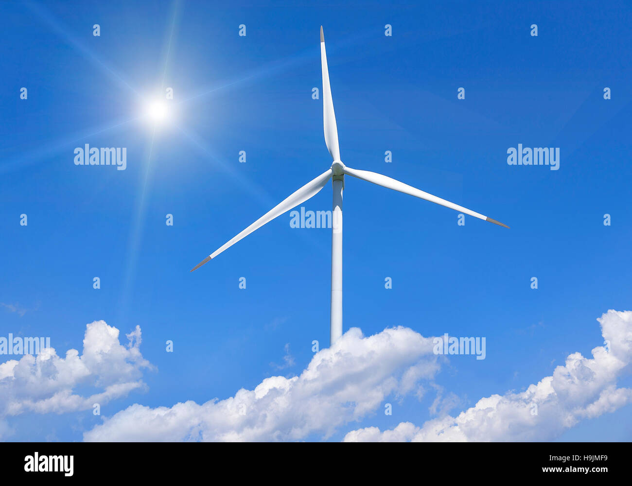 Power generation wind turbines Stock Photo - Alamy