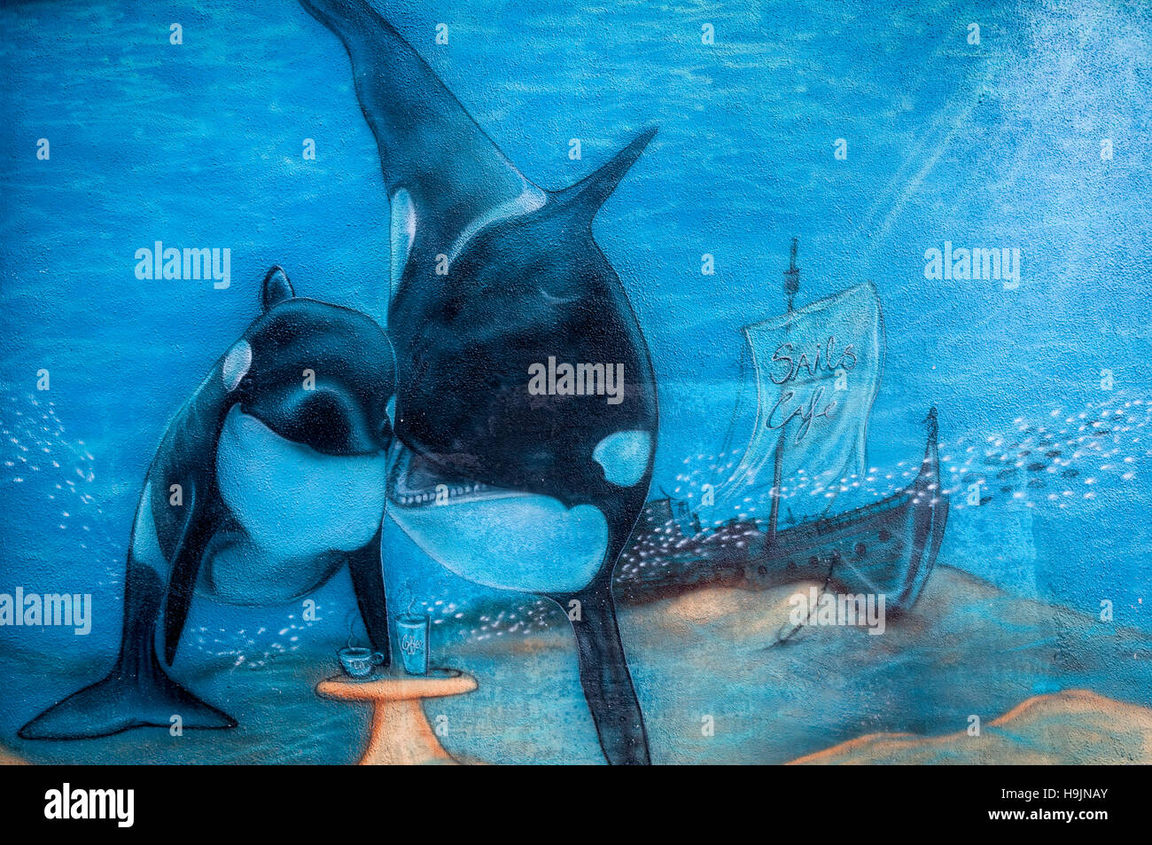 Orca graffiti hi-res stock photography and images - Alamy
