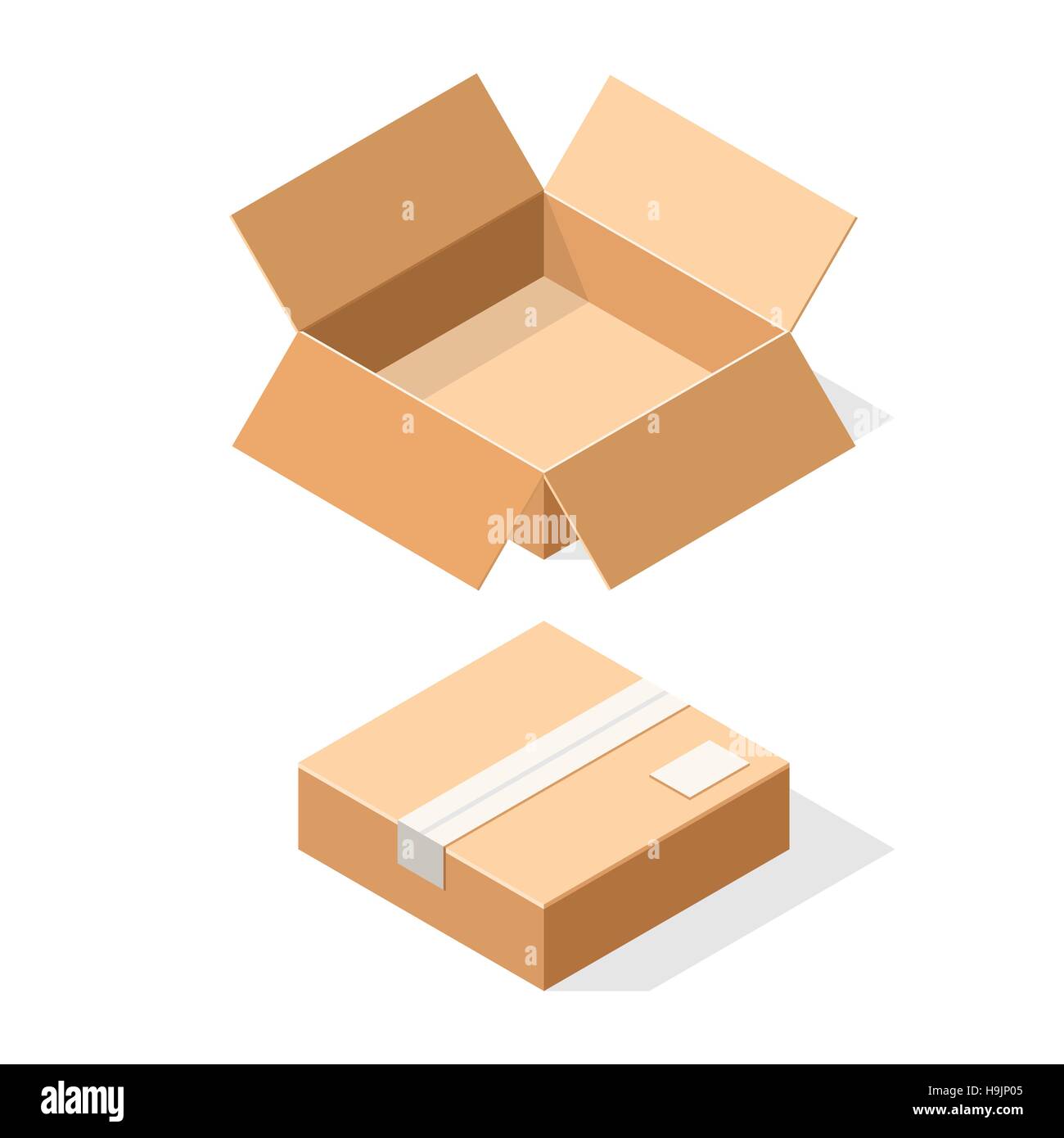 Sealed boxes vector vectors hi-res stock photography and images - Alamy