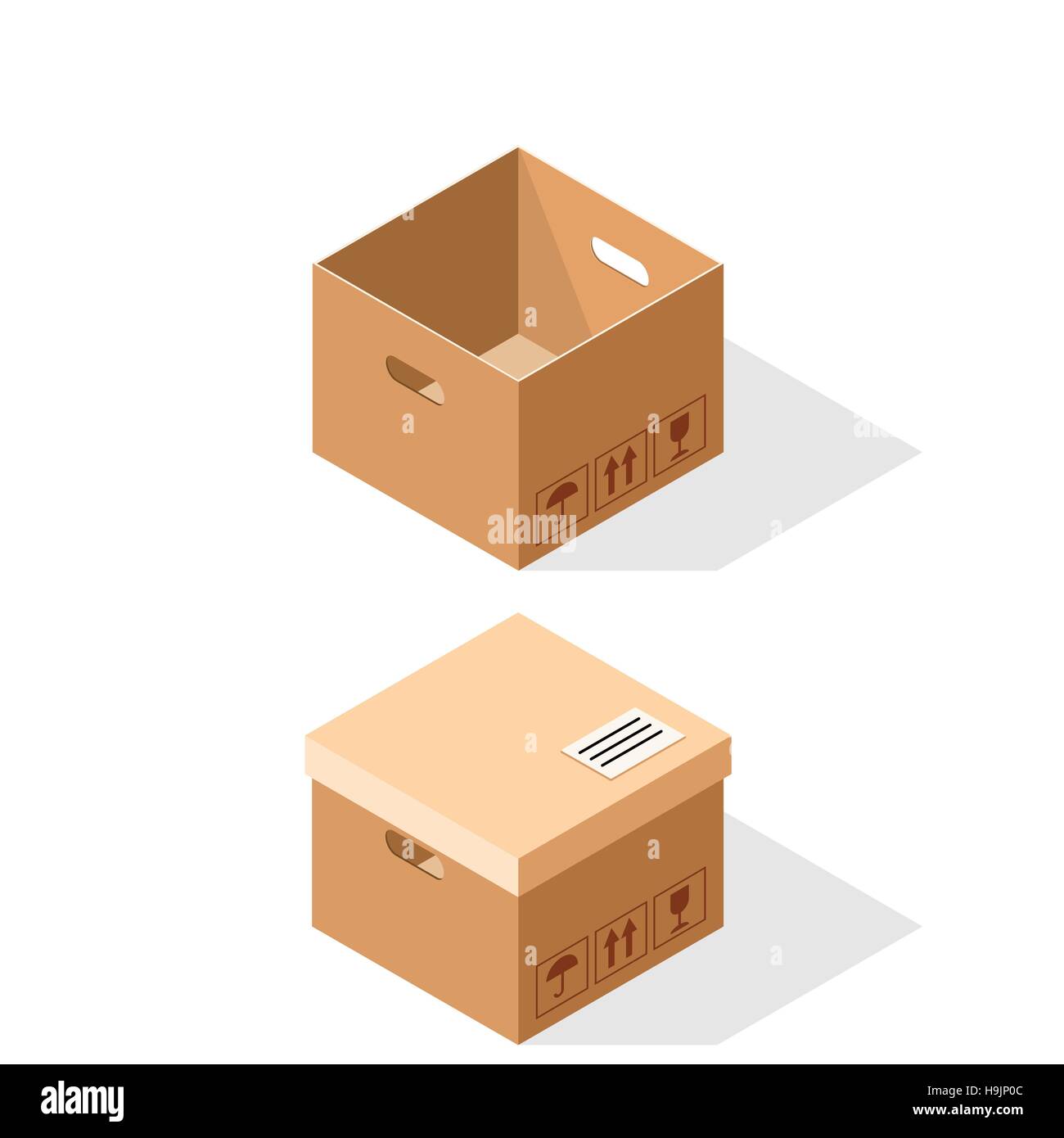 Crate with lid Stock Vector Images - Alamy
