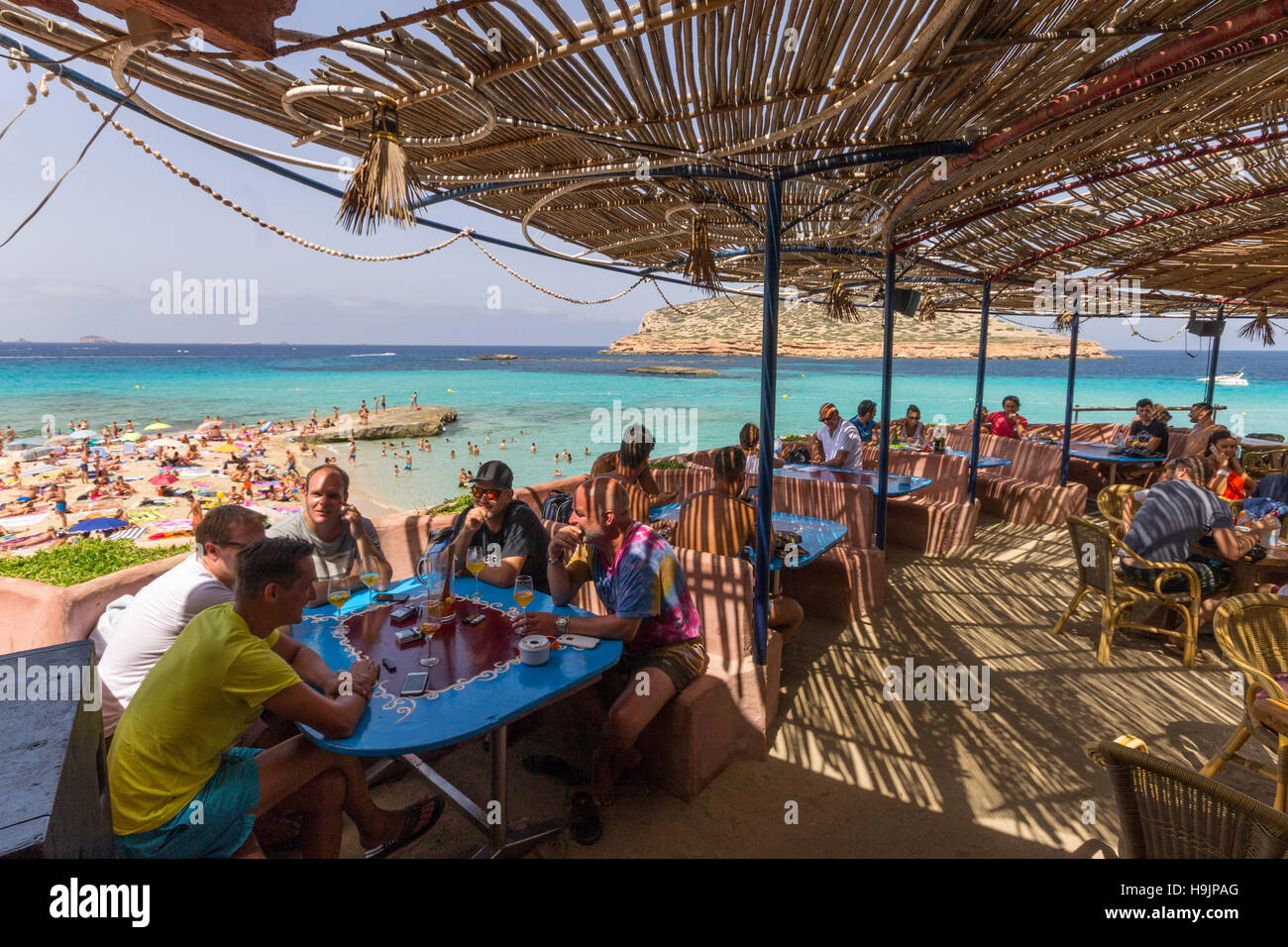 Beach bar cala comte ibiza hi-res stock photography and images - Alamy