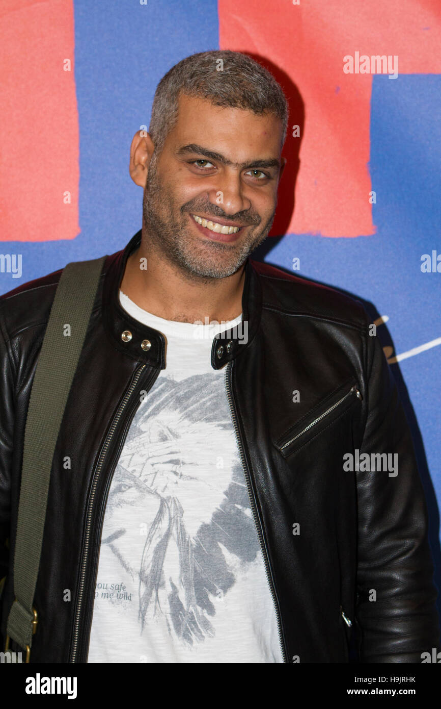 Turin, Italy. 23rd Nov, 2016. Egyptian actor and musician Hany Adel is ...