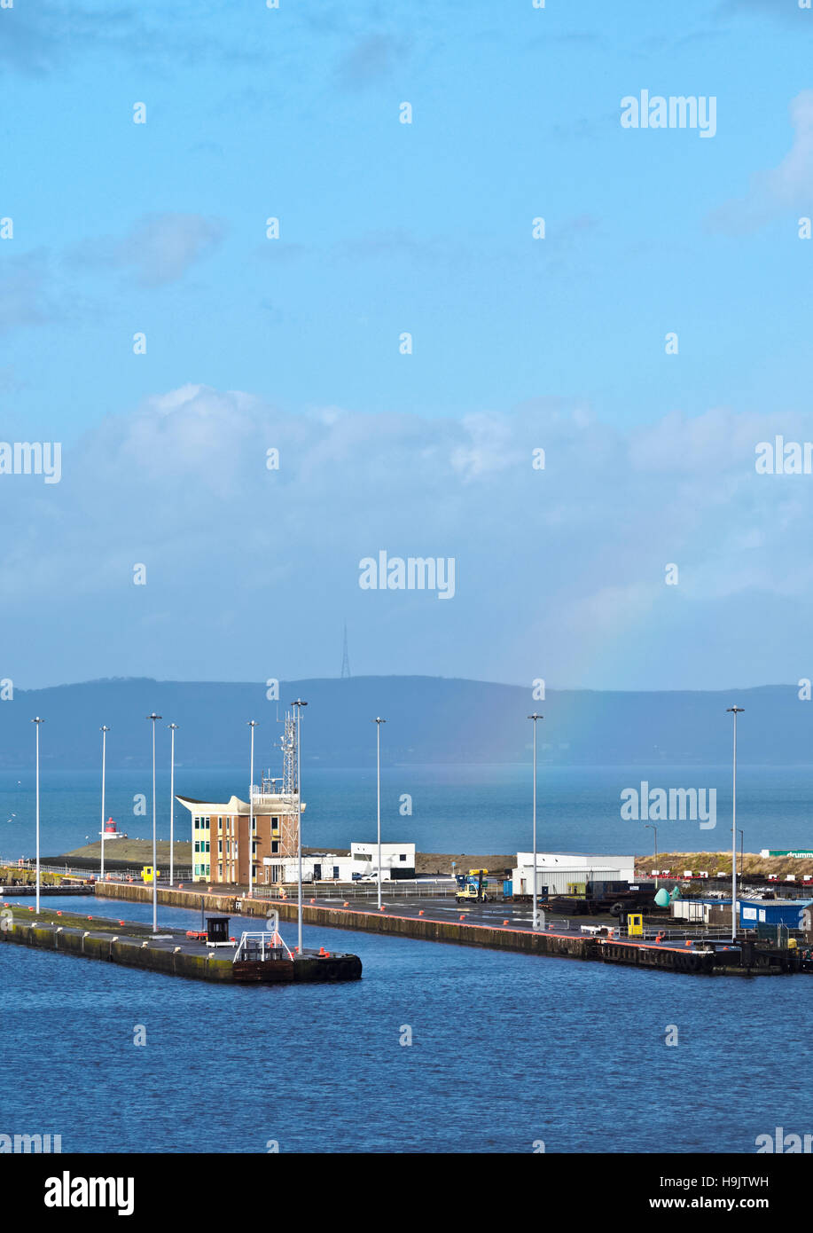 UK, Scotland, Edinburgh, View of the port in Leith Stock Photo - Alamy