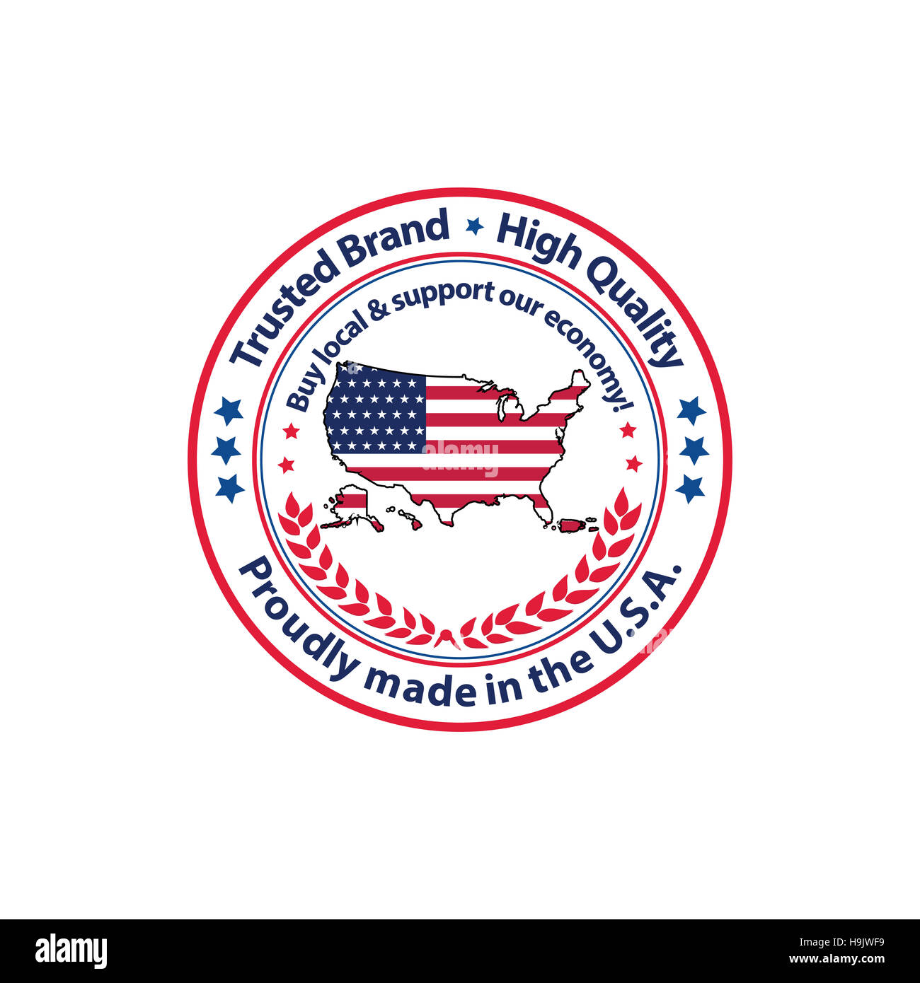 Proudly local Cut Out Stock Images & Pictures - Alamy