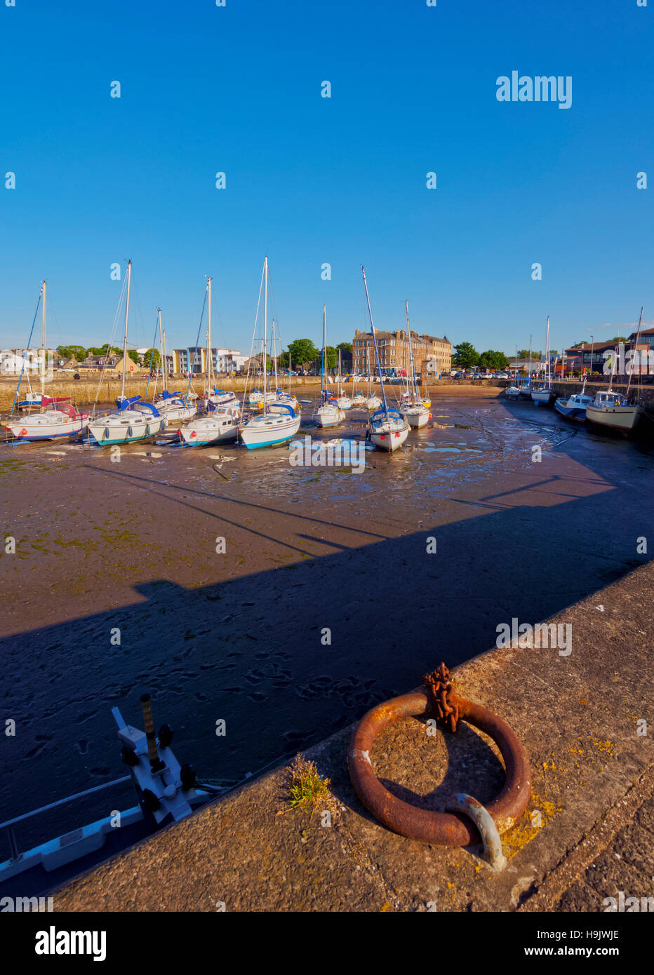 UK, Scotland, Edinburgh Area, Musselburgh, View of the Fisherrow ...
