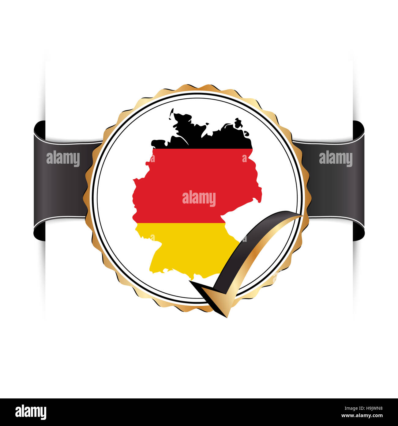 Germany german flag map hi-res stock photography and images - Alamy