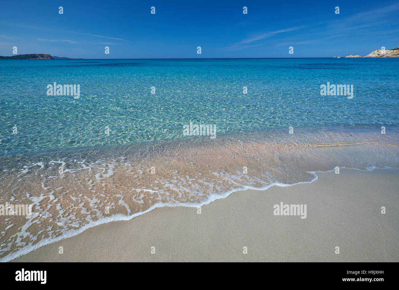 Italy, Sardinia, beach at Rena Majori Stock Photo - Alamy