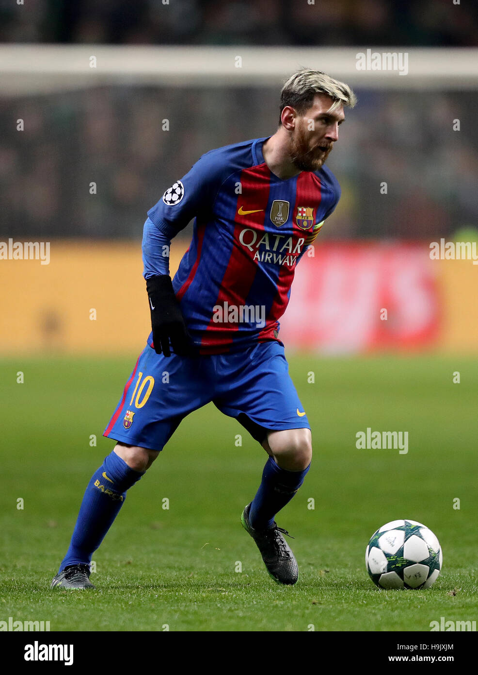 Barcelona's Lionel Messi during the UEFA Champions League match at ...