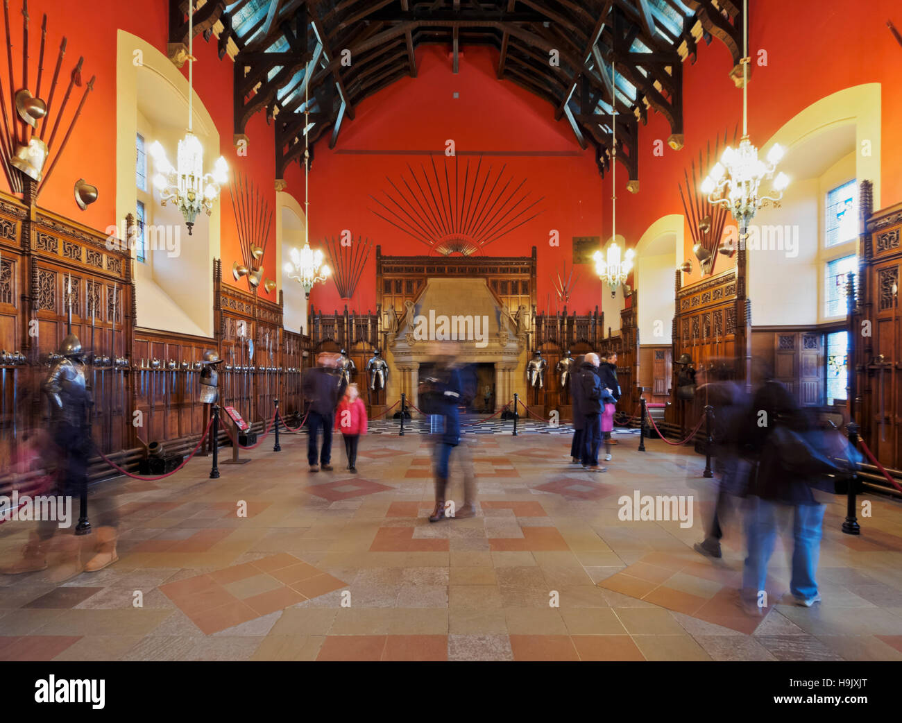 UK, Scotland, Lothian, Edinburgh, Edinburgh Castle, Interior view of ...