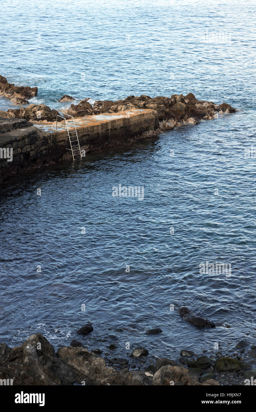 Portugal, Azores, Pico, Sea water pool Stock Photo - Alamy