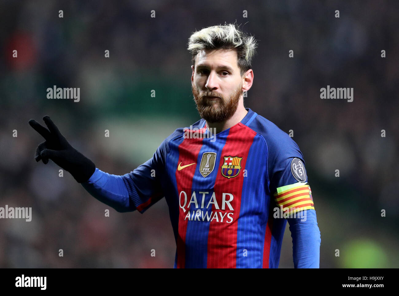 Barcelona's Lionel Messi during the UEFA Champions League match at ...