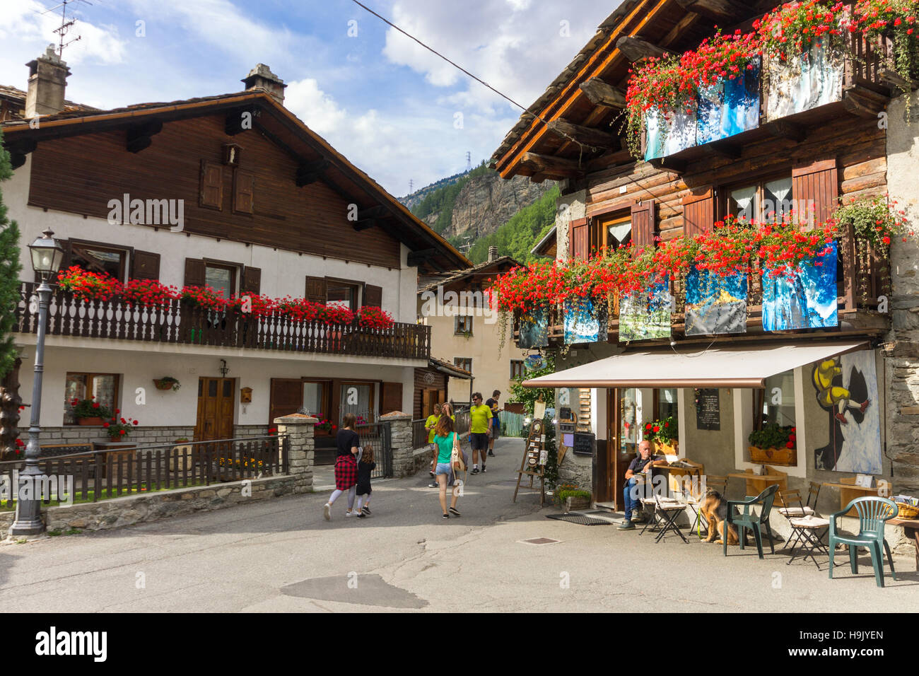 Aosta valley village hi-res stock photography and images - Alamy