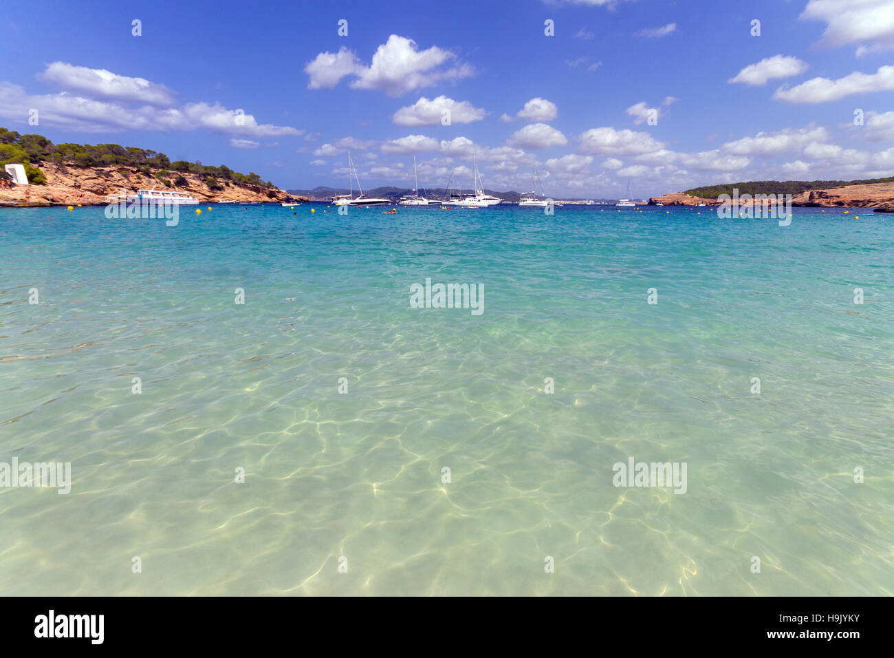 Spain, Balearic Island, Ibiza, Cala Bassa beach Stock Photo - Alamy