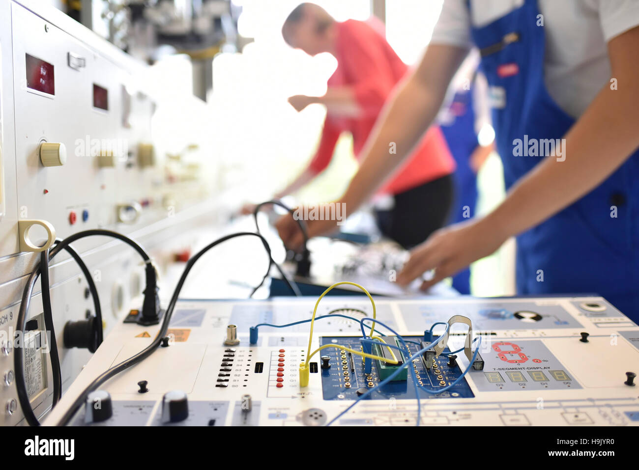 Switchboard in a vocational school Stock Photo - Alamy