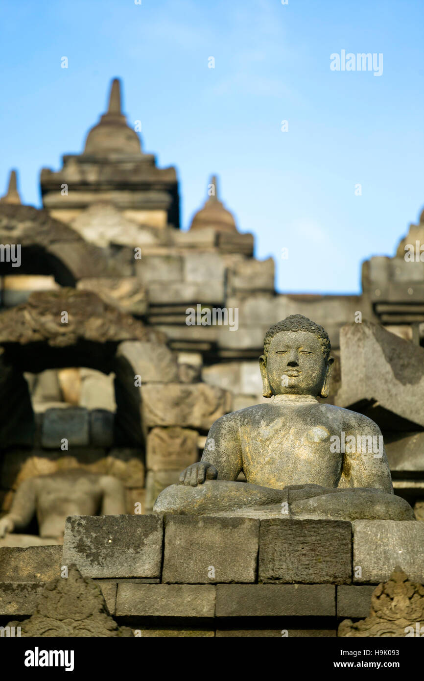 Indonesia, Java, Borobudur Temple Complex Stock Photo - Alamy
