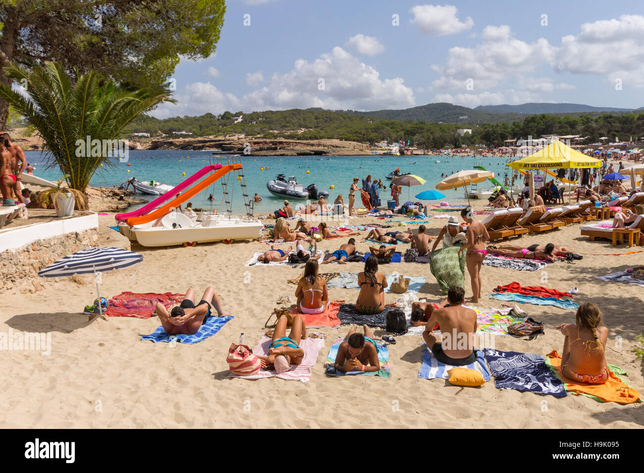 Spain, Balearic Island, Ibiza, Cala Bassa beach Stock Photo - Alamy