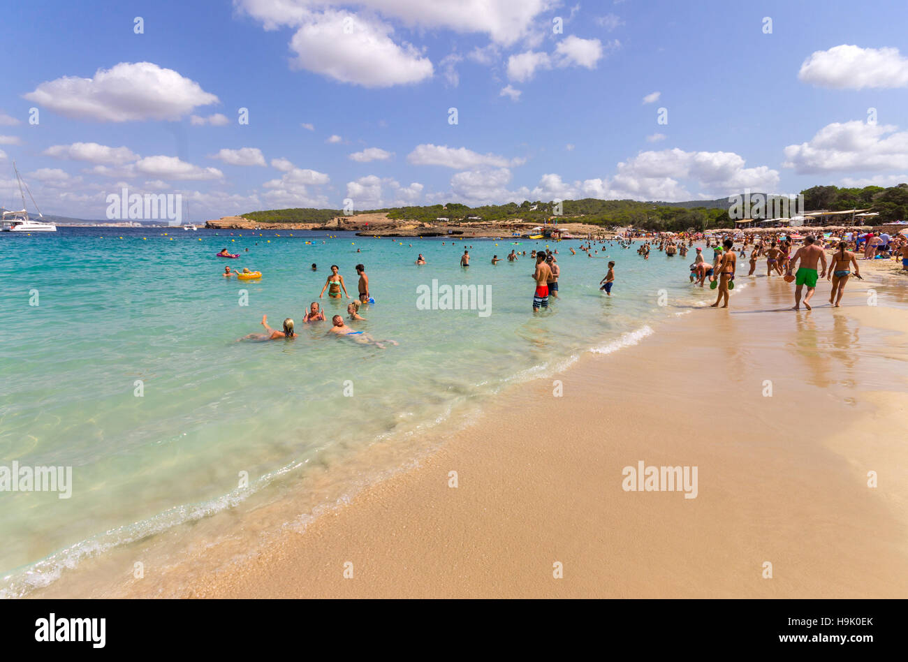 Spain, Balearic Island, Ibiza, Cala Bassa beach Stock Photo - Alamy