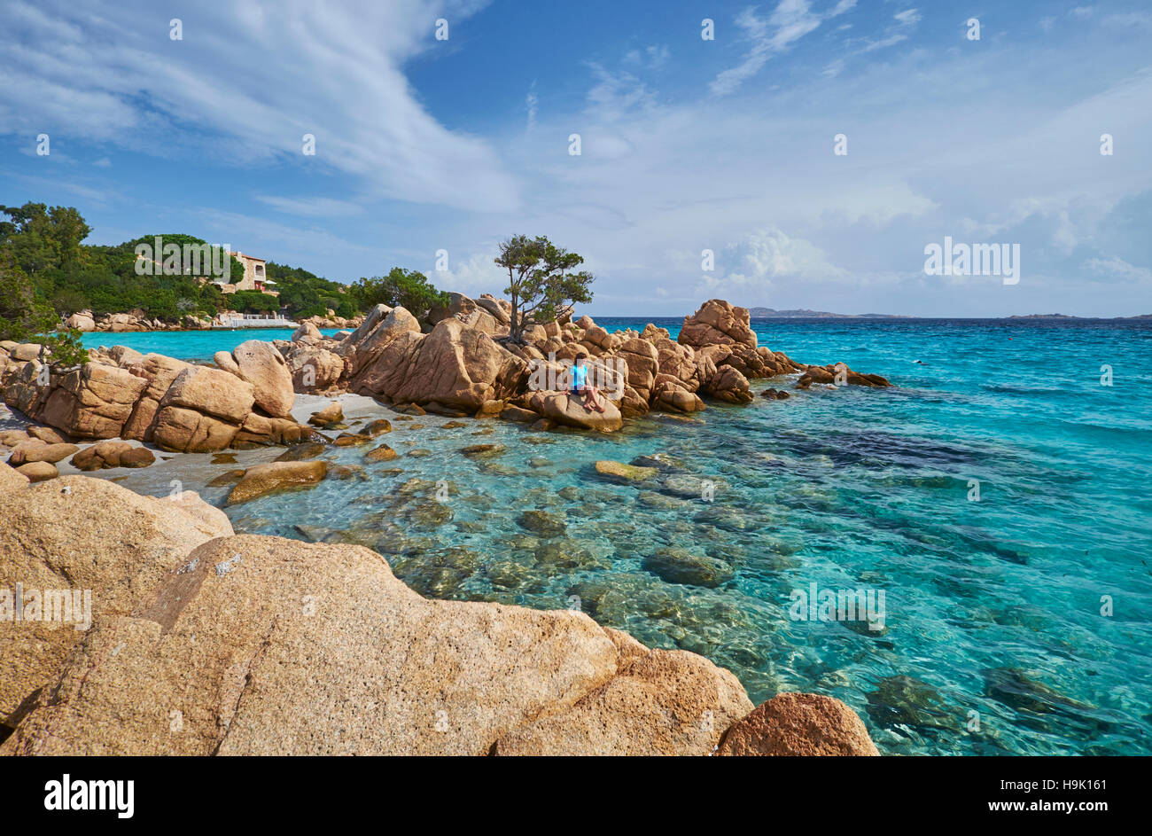 Italy, Sardinia, rock coast at Capriccioli Stock Photo - Alamy