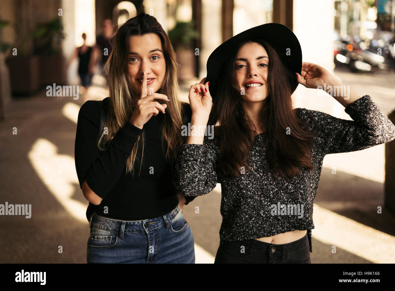 Two best friends having fun Stock Photo - Alamy