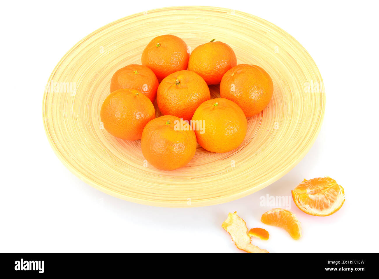 Delicious Juicy Ripe Sweet Mandarins. Studio Photo Stock Photo - Alamy