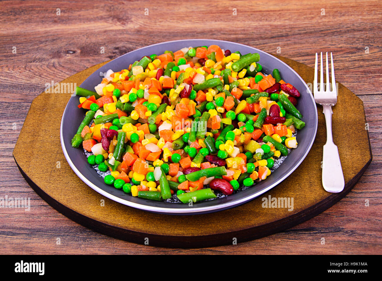Mexican Mix of Vegetables. Tomatoes, Beans, Celery Root and Green Beans ...