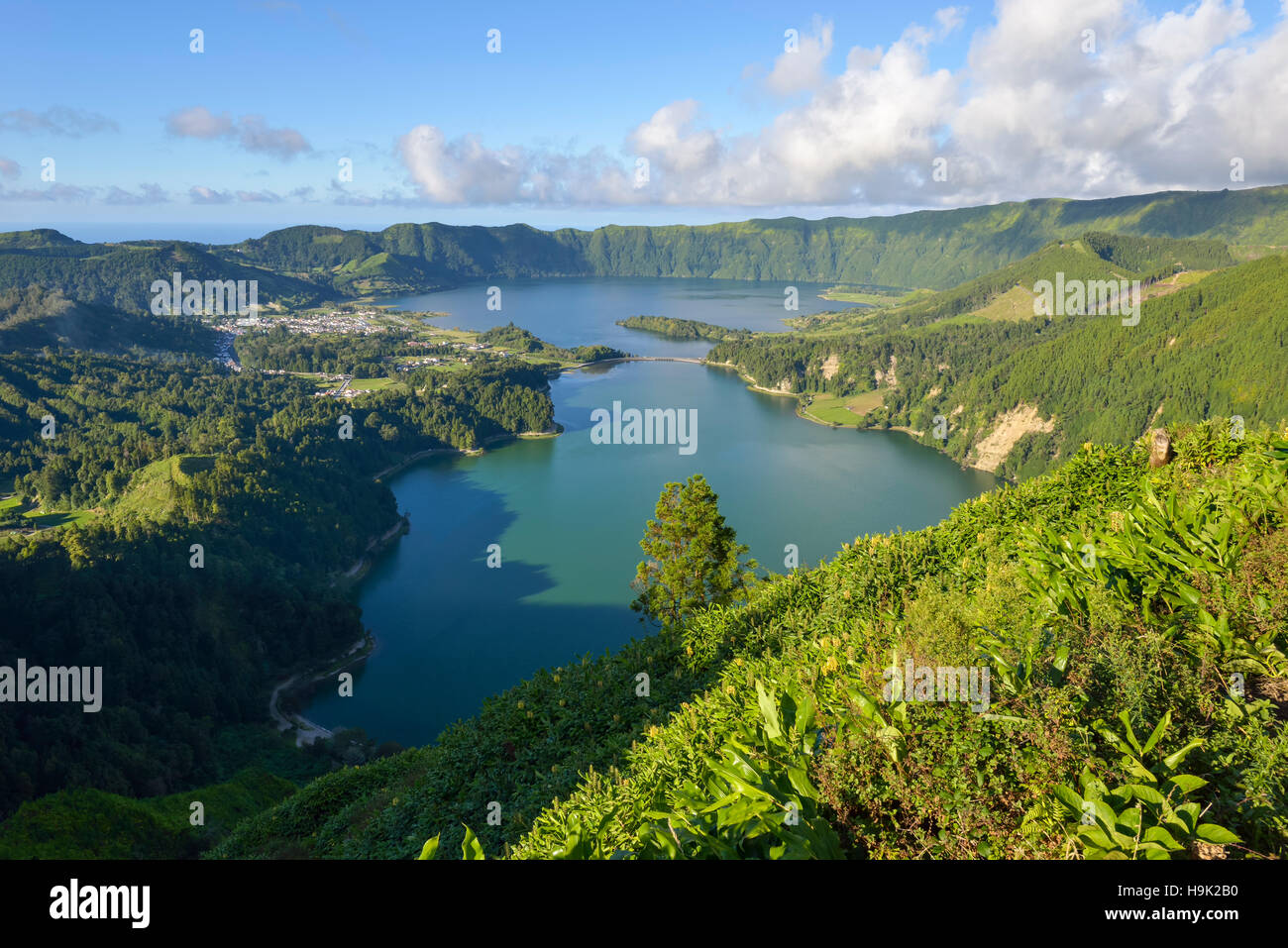Portugal, Azores, Sao Miguel, Caldera Sete Cidades Stock Photo - Alamy
