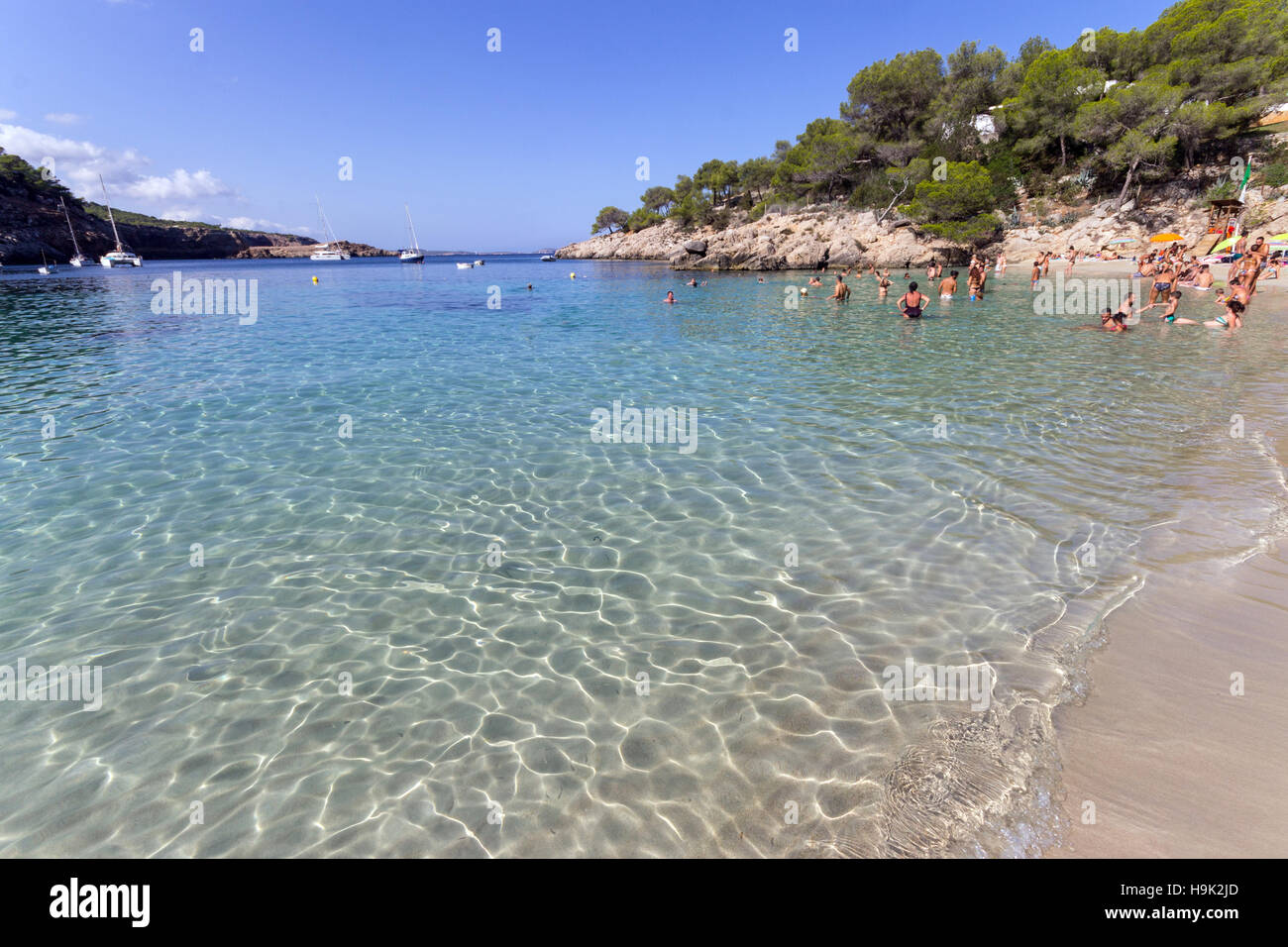 Spain, Balearic Island, Ibiza, Cala Salada beach Stock Photo - Alamy