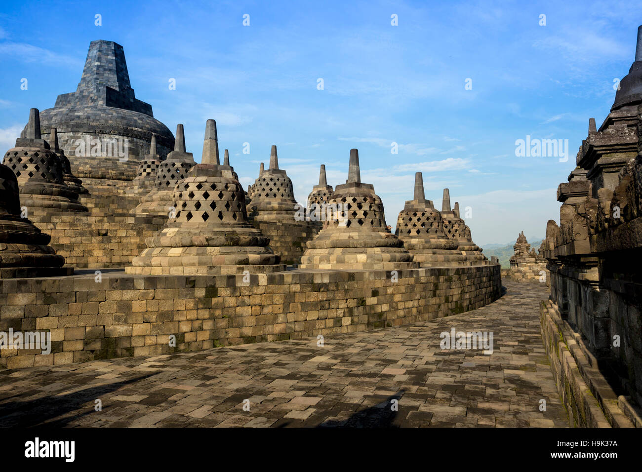 Indonesia, Java, Borobudur Temple Complex Stock Photo - Alamy