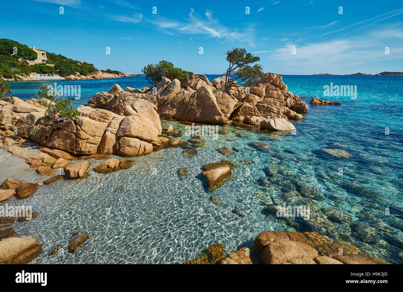 Italy, Sardinia, rock coast at Capriccioli Stock Photo - Alamy