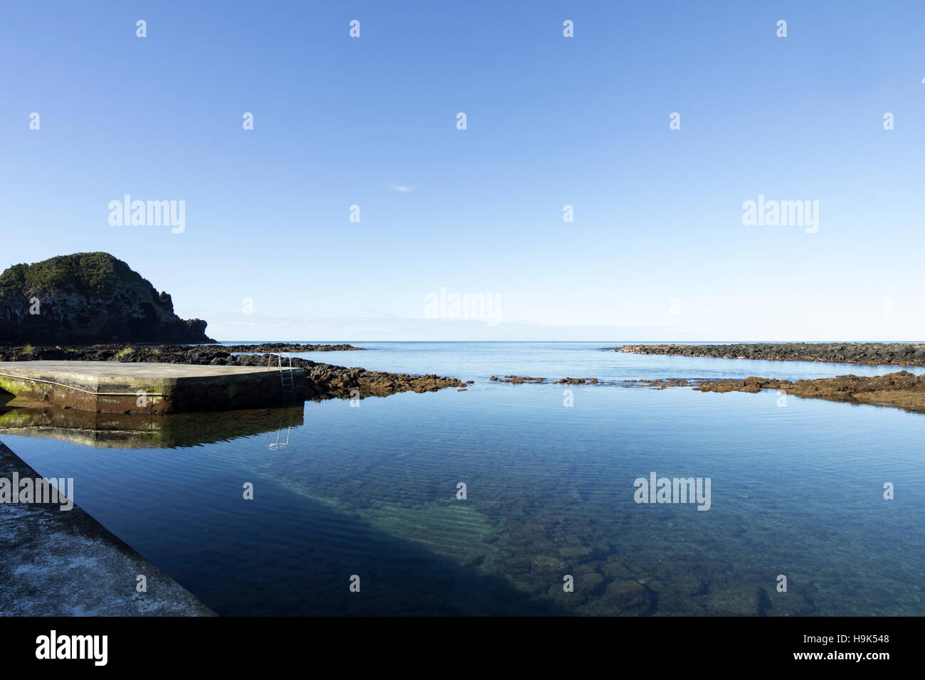 Portugal, Azores, Pico, Sea water pool Stock Photo - Alamy