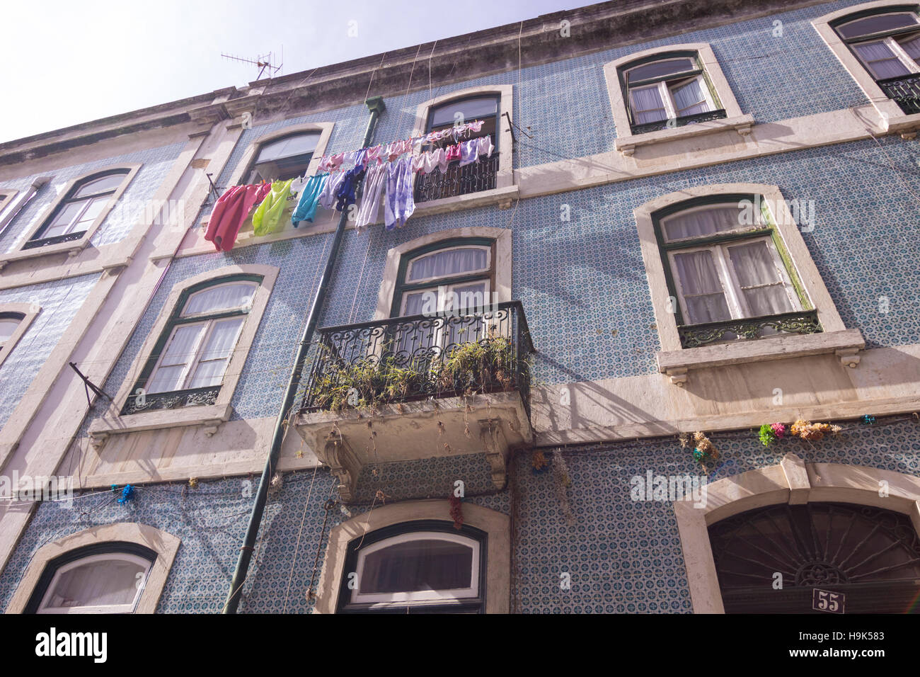 Portugal, Lisbon, house front Stock Photo - Alamy