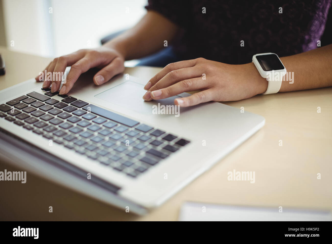 Business executive using laptop Stock Photo - Alamy