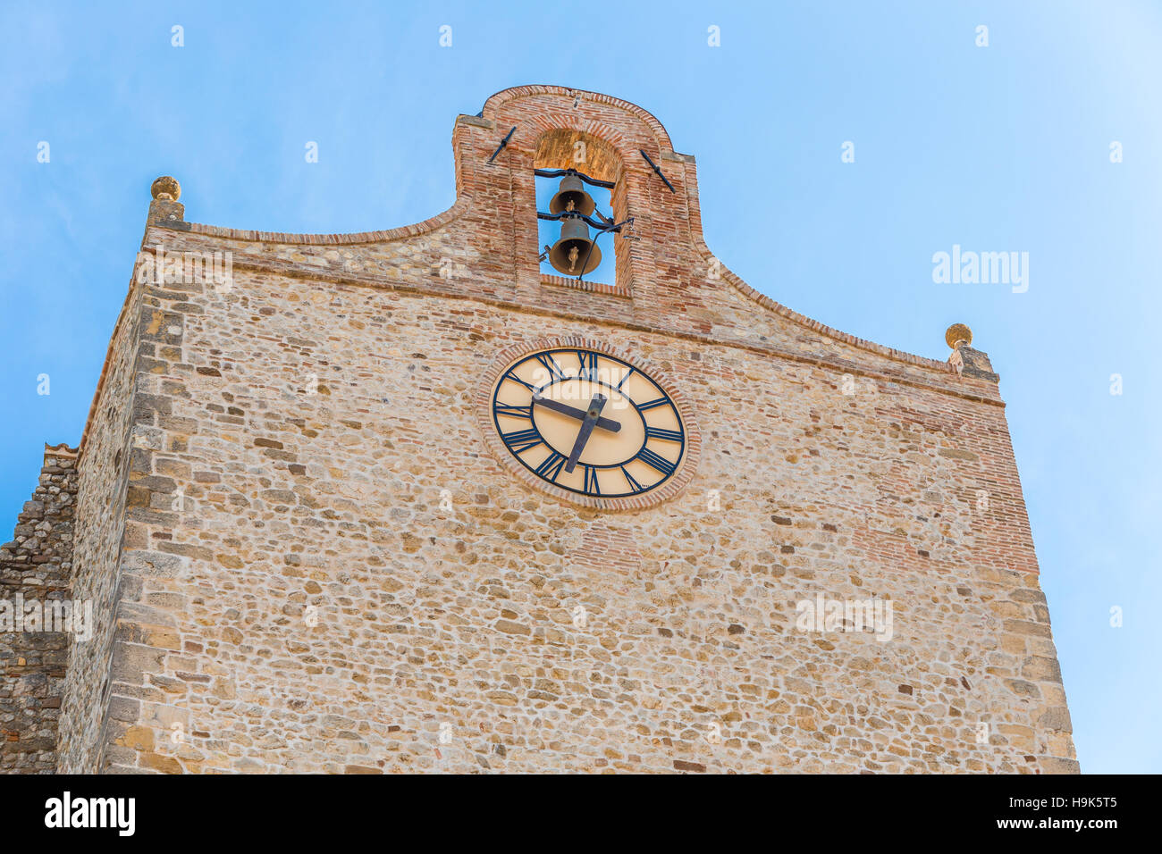 ancient medieval clock tower Stock Photo - Alamy