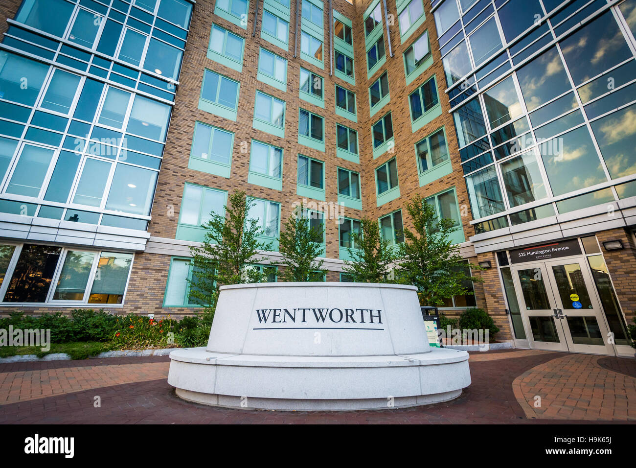 Modern building at the Wentworth Institute of Technology, in Boston ...