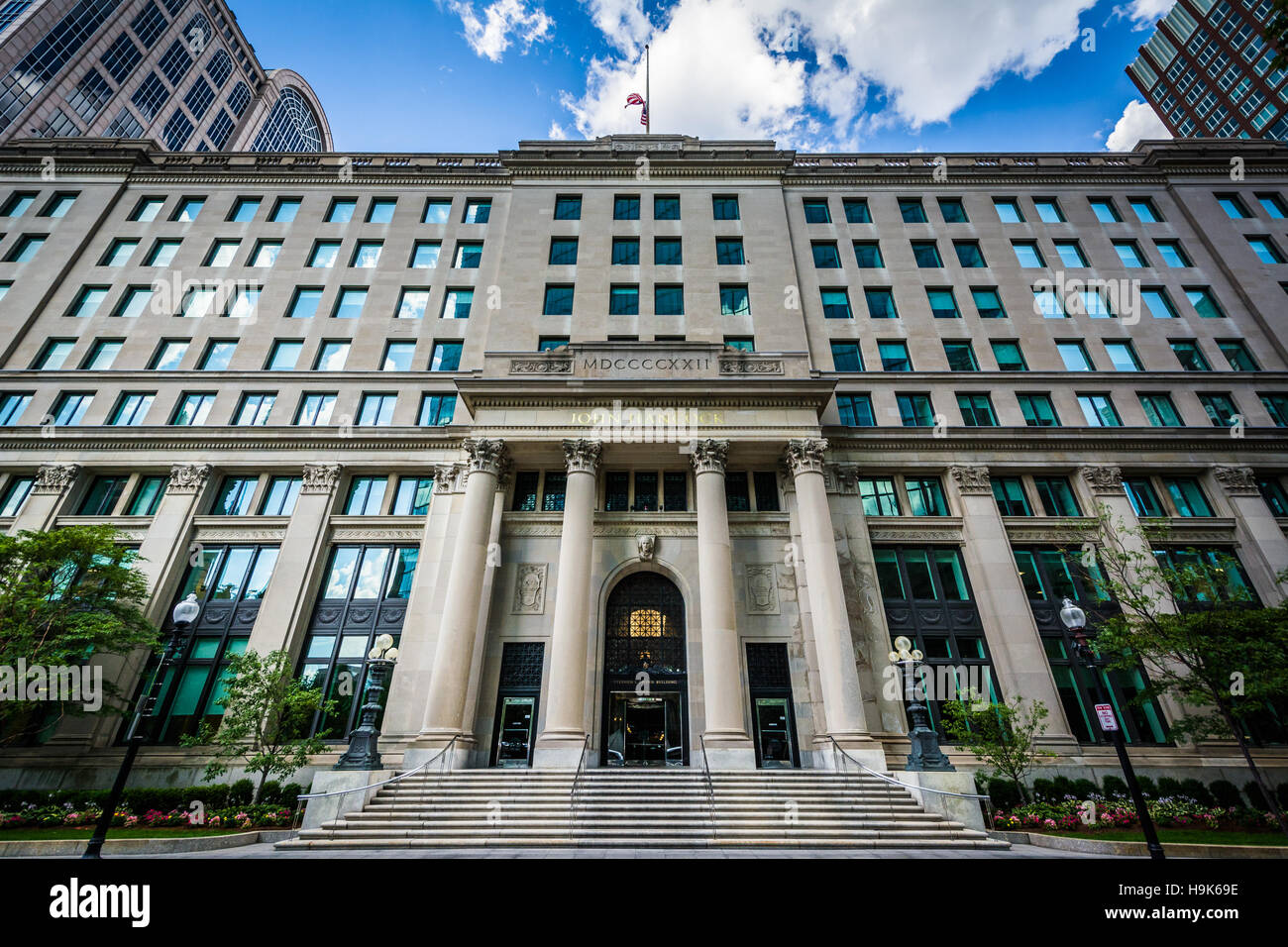 The John Hancock Building, in Back Bay, Boston, Massachusetts Stock ...
