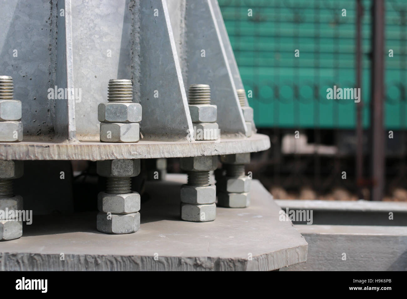 large bolt and nut industry Stock Photo - Alamy