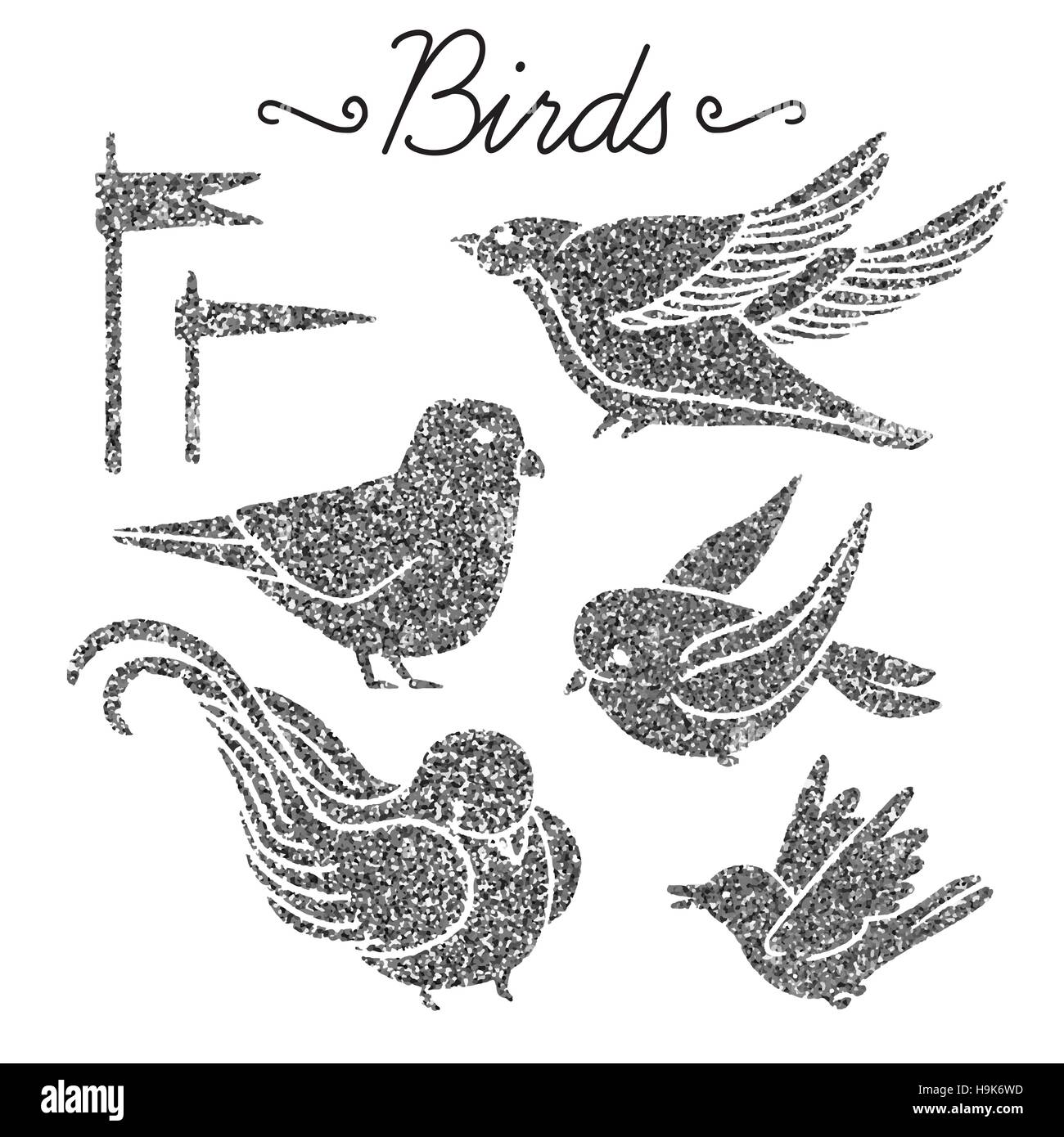 Silver pigeon feather Stock Vector Images - Alamy