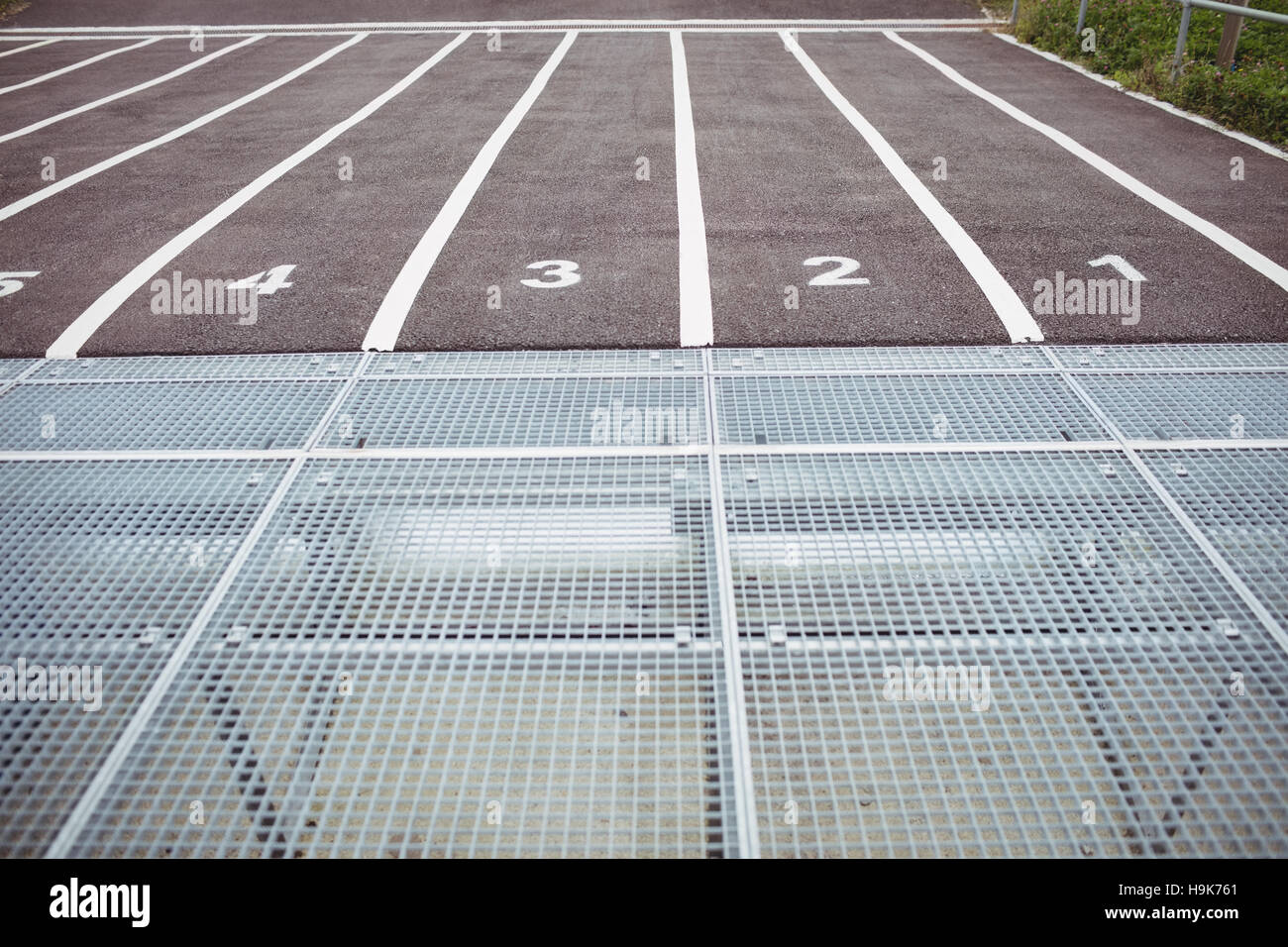 Starting ramp of BMX racing Stock Photo - Alamy