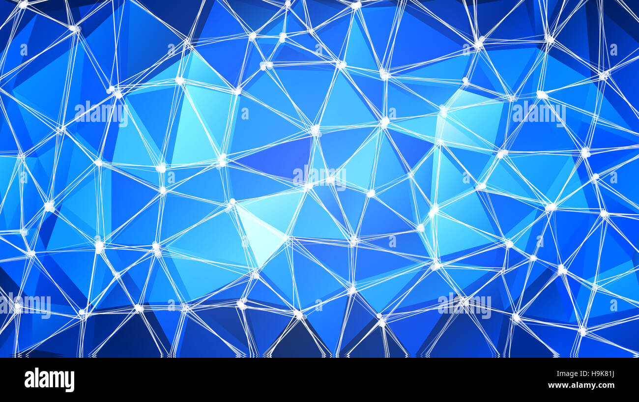 Blue triangular abstract background. Trendy illustration Stock Photo ...