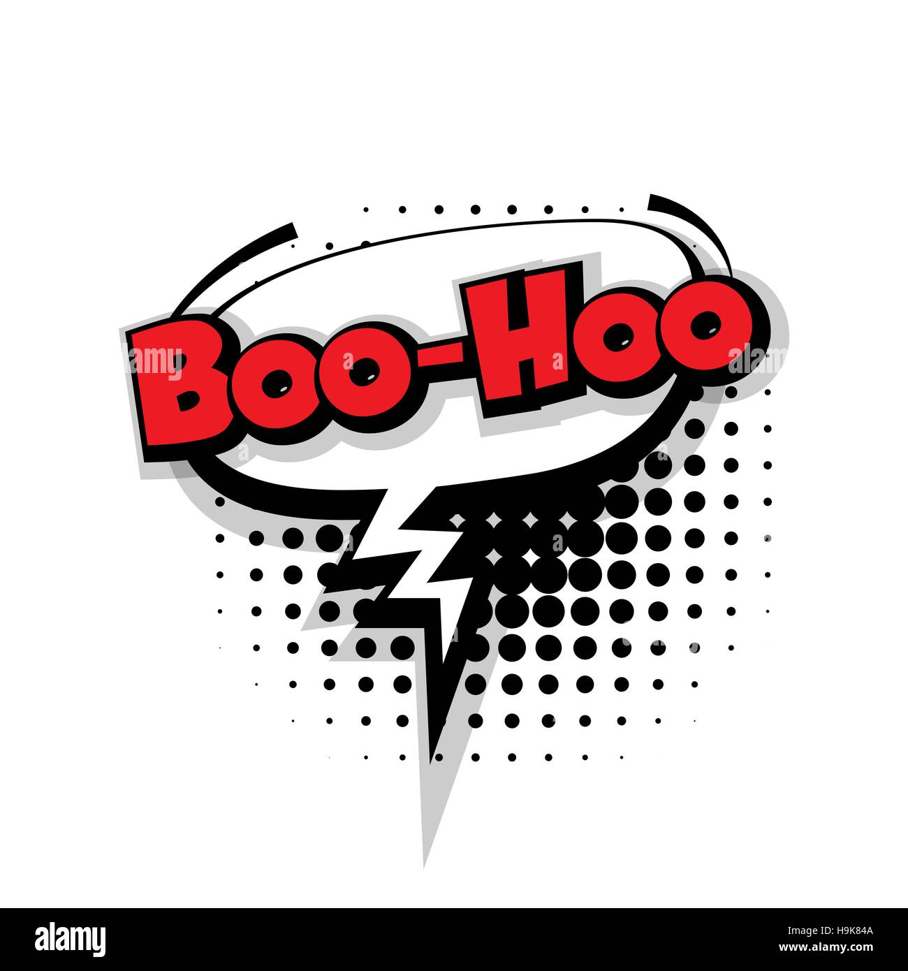 Comic text boo hoo sound effects pop art Stock Vector Image & Art - Alamy