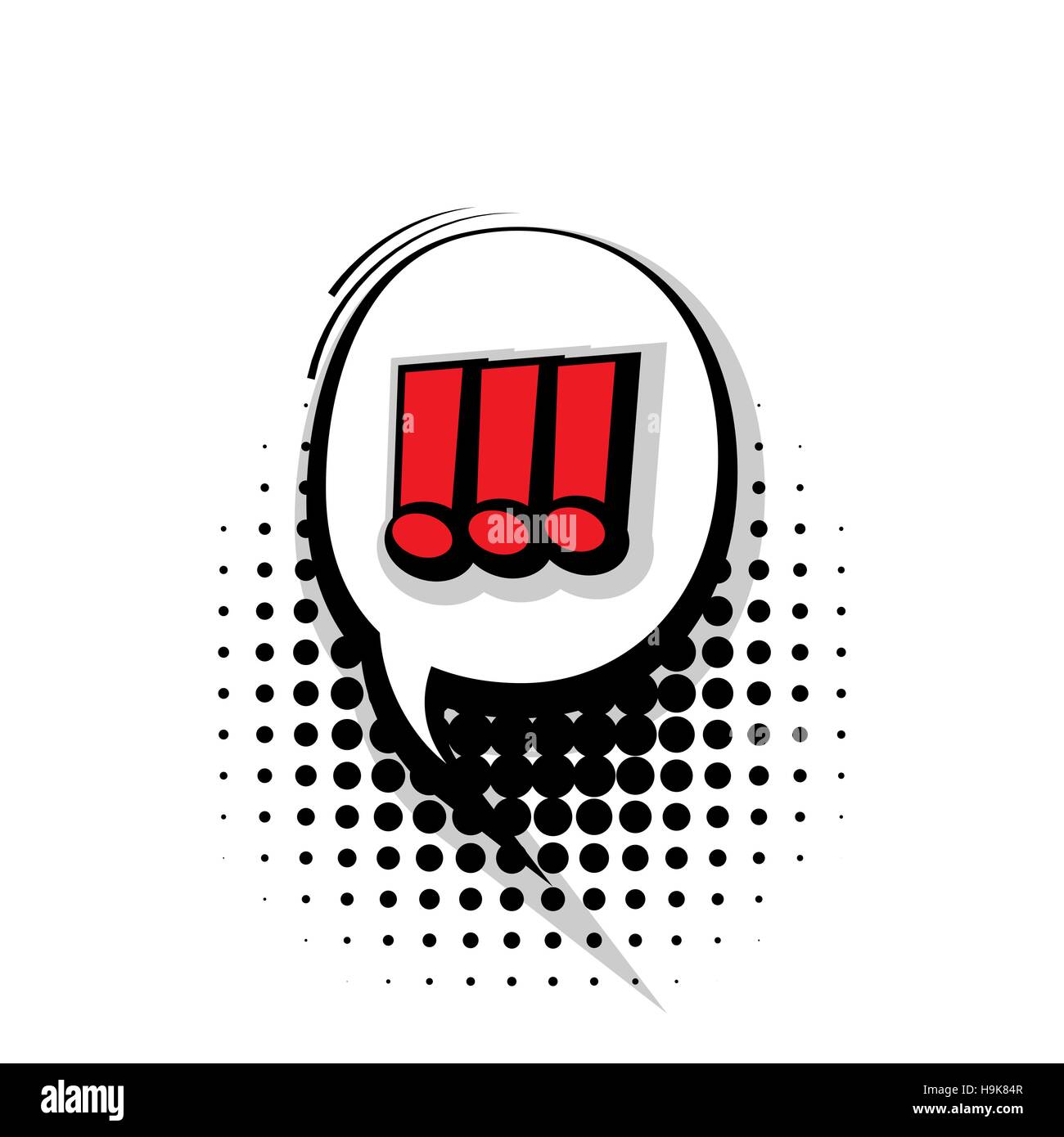 Comic text exclamation sound effects pop art Stock Vector Image & Art ...